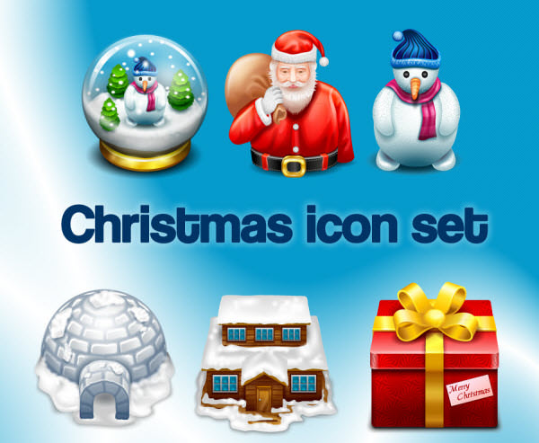 30+ Christmas-Related Icon Sets For Designers, Vol. 1 - Hongkiat
