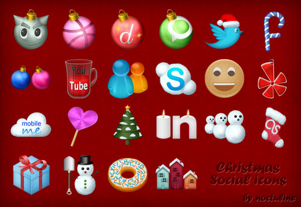 30+ Christmas-Related Icon Sets For Designers, Vol. 1 - Hongkiat