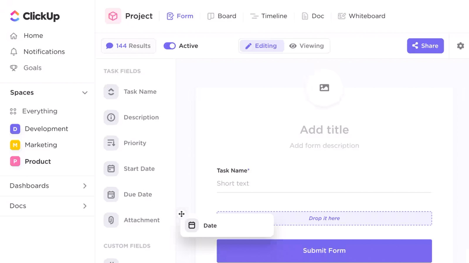 How To Create A ClickUp Form Hongkiat How To Create A ClickUp Form Hongkiat
