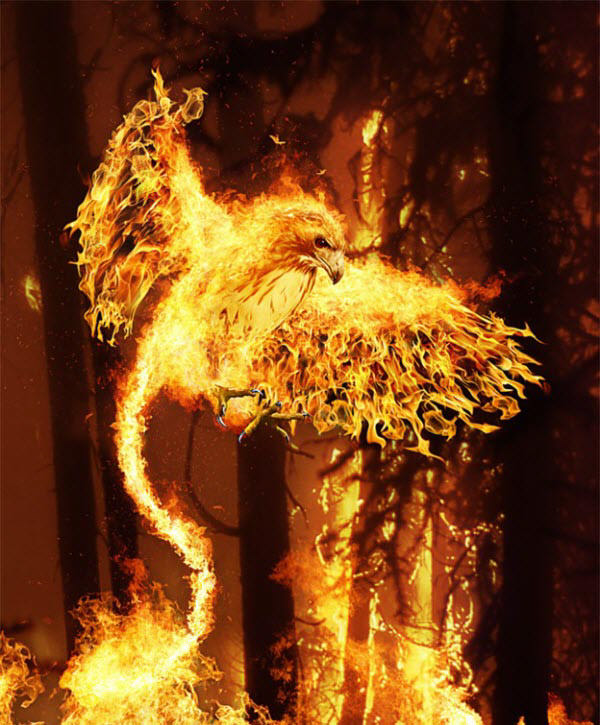 30 Amazing Photo Manipulation of Fire and Flames - Hongkiat