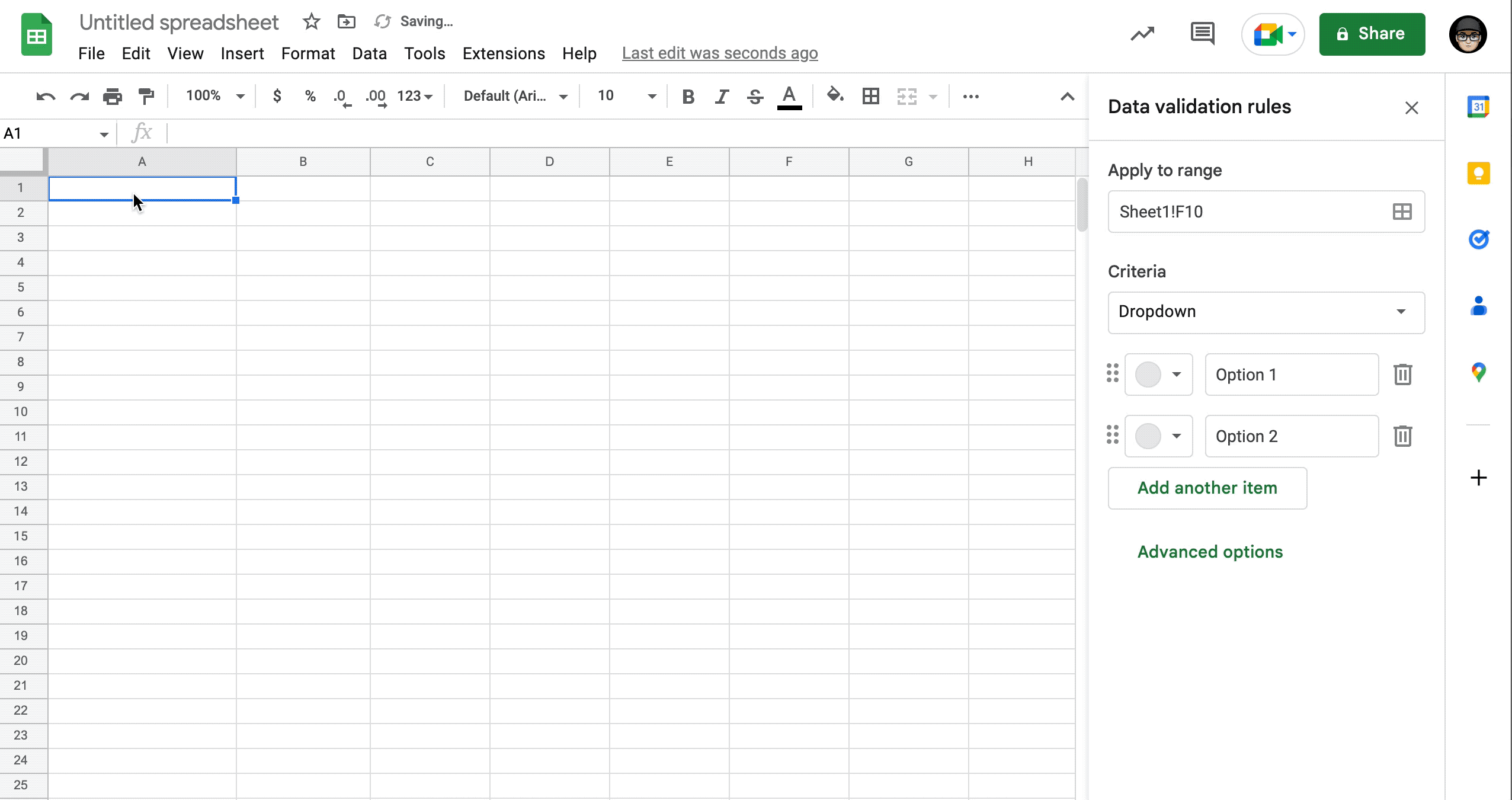 How To Create A Dropdown Menu In Google Sheets Hongkiat
