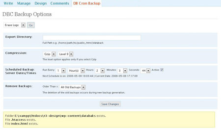 Wordpress Files and Database Backup Solutions - Best of